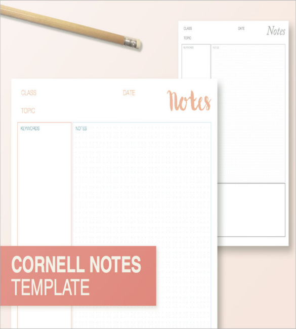 Cornell Note Taking Template - 8+ Free Word, Excel, PDF Format Download