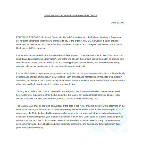 20+ Promissory Note Templates - Google Docs, MS Word, Apple Pages