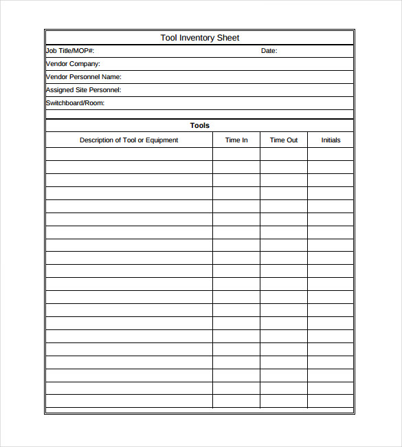 Inventory Template – 25+ Free Word, Excel, PDF Documents Download ...