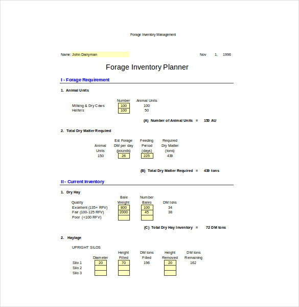 Inventory Template – 25+ Free Word, Excel, PDF Documents Download!