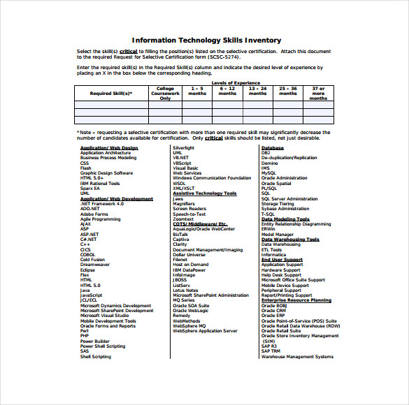 Inventory Template – 25+ Free Word, Excel, PDF Documents Download ...
