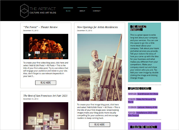 15+ Free Blog Themes & Templates