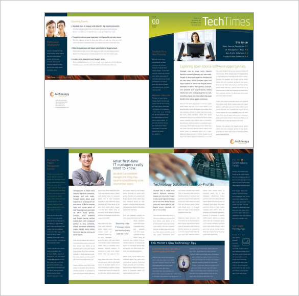 Instant Download Newsletter Template Corporate Newsletter Template 