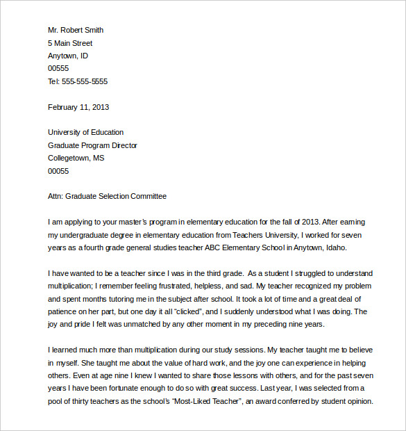  Letter Of Intent For School Admission 13 School Letter Of Intent Templates 2019 01 19