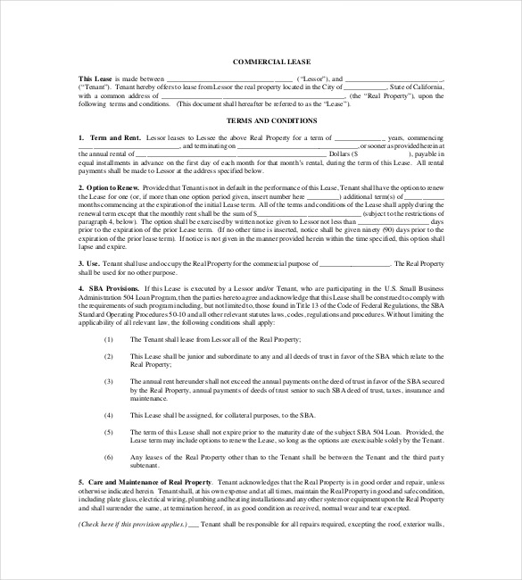 17+ Lease Template - DOC, PDF