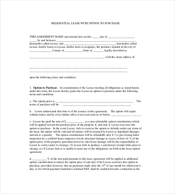 17+ Lease Template - DOC, PDF