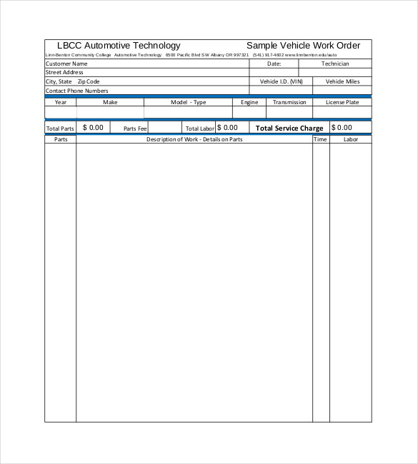 20 Order Template Word Excel PDF Free Premium Templates