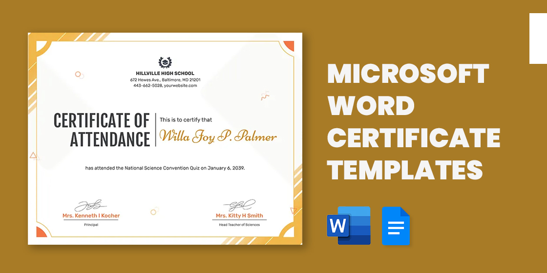 Is There A Certificate Template In Microsoft Word Infoupdate