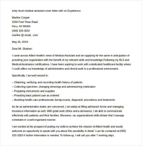 Entry Level Cover Letter Template 18 Free Sample Example Format