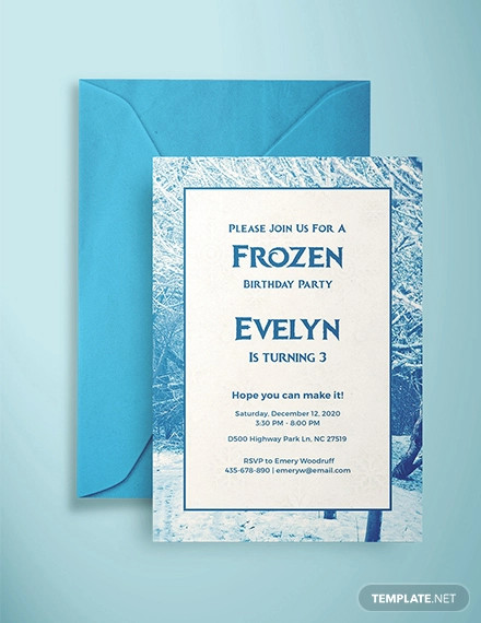 14+ Frozen Invitation Templates - Word, PSD, AI