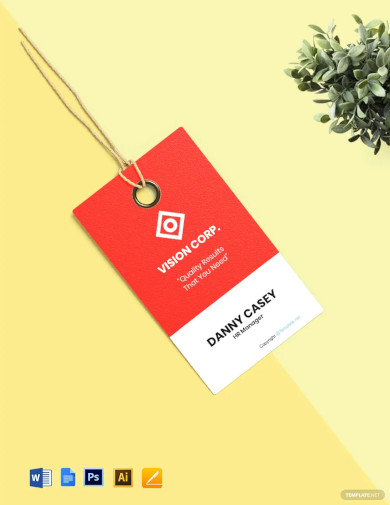 24+ Name Tag Templates – Word | Illustrator | Apple Pages | PSD | Publisher