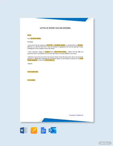 55+ Simple Letter of Intent Templates - PDF, DOC