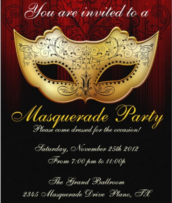 20+ Masquerade Invitation Templates - Word, PSD, AI, EPS