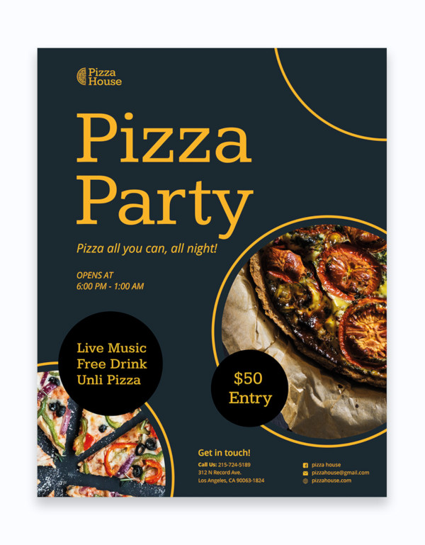 40 Pizza Flyers PSD AI Vector EPS Format Download