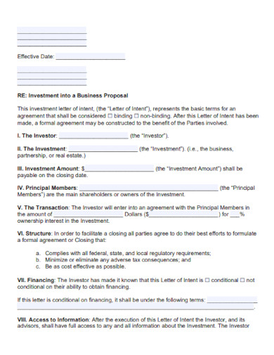 23+ Business Letter Of Intent Templates - PDF, DOC