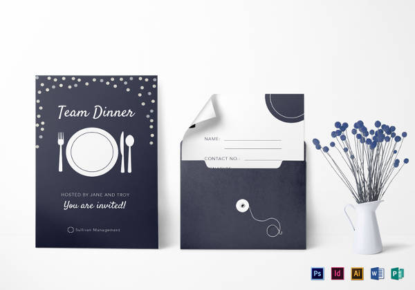 13+ Team Dinner Invitations - JPG, EPS, Ai, PSD, Wprd