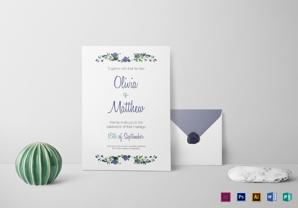 37+ Traditional Wedding Invitation Templates – PSD, AI, Word