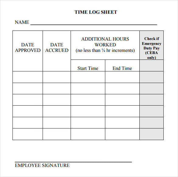 16+ Log Templates - Free Word, Excel, PDF | Free & Premium Templates