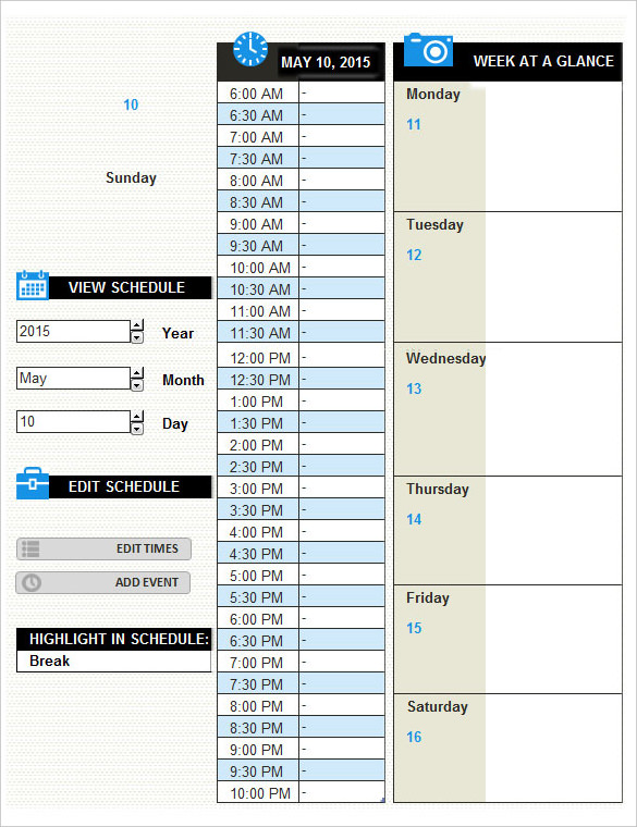 Daily Activity Log Template Excel Printable Word Searches