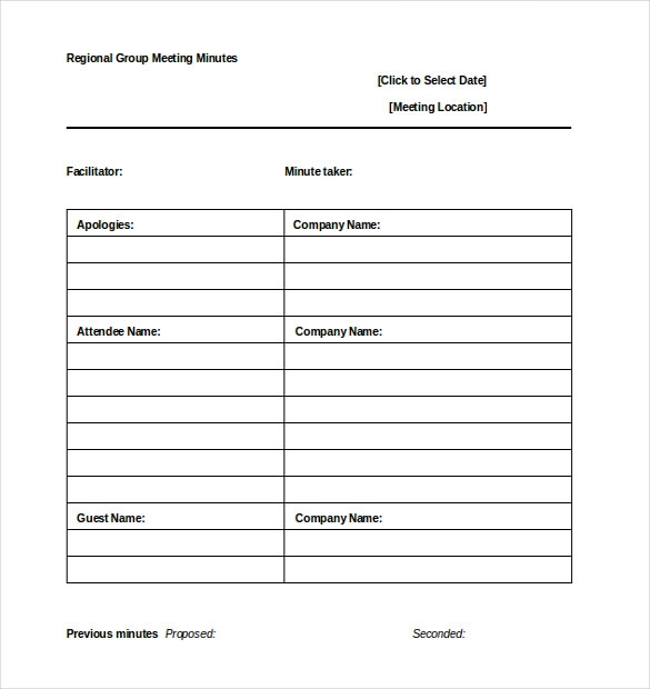 26+ Minutes Templates - Word, Excel, PDF