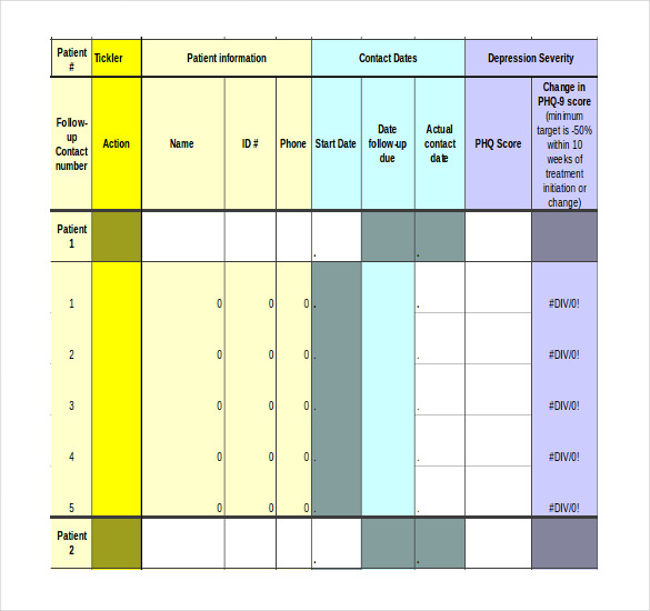 19 Tracking Templates DOC PDF