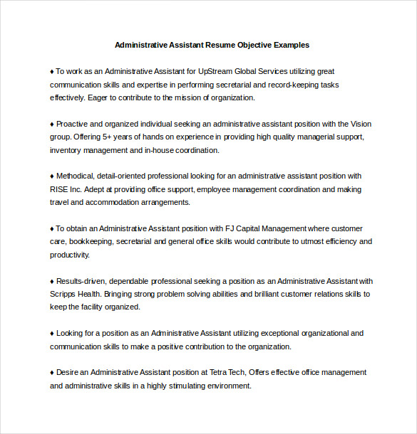 13+ Administrative Assistant Resume Templates - DOC, PDF, Excel