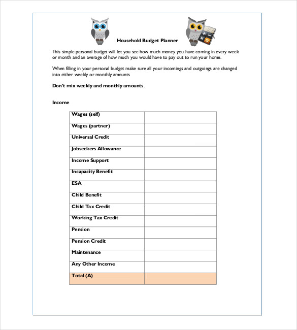 Simple Budget Template 9 Free Word Excel PDF Documents Download