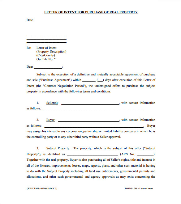Letter Of Intent Construction Exle Infoupdate