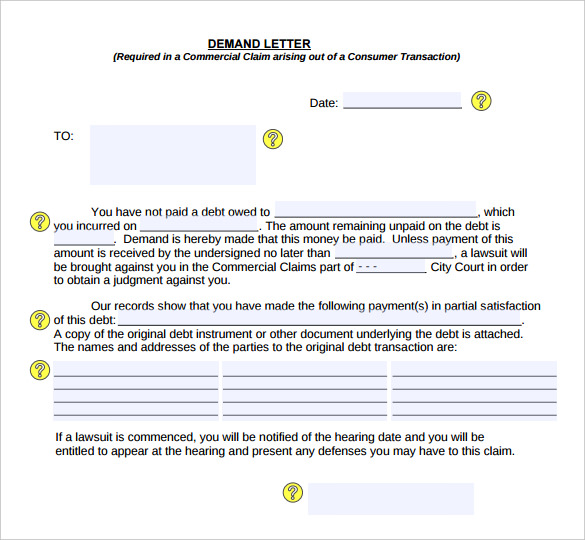 Demand Letter Templates - 15+ Word, PDF, Google Docs, Apple Pages ...