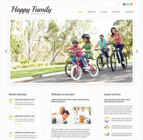 28+ Family Website Themes & Templates | Free & Premium Templates