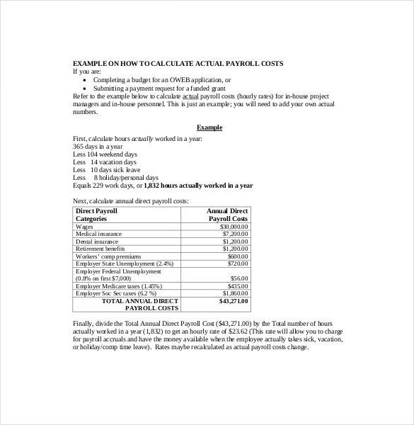 9+ Payroll Budget Templates - Free Sample, Example, Format Download!