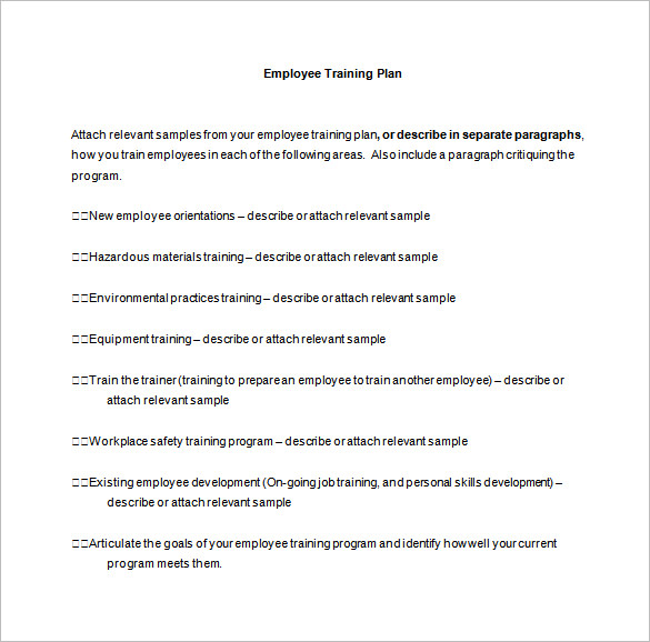 16+ Training Plan Templates - Word, PDF