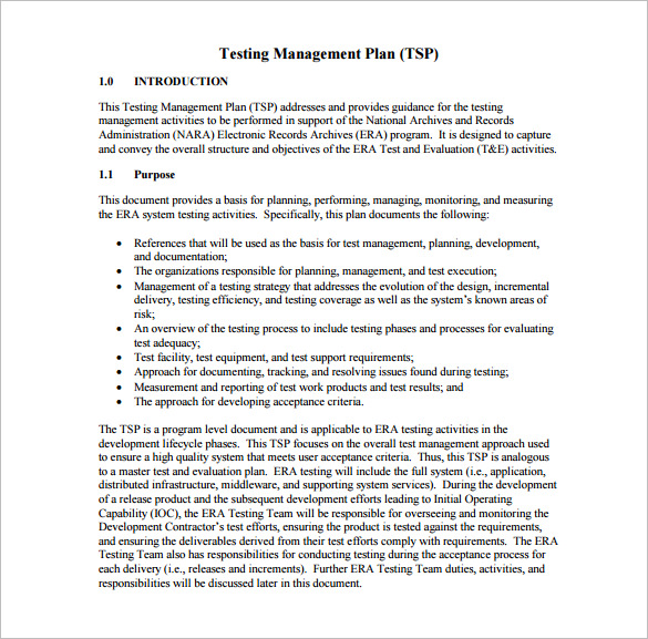 15+ Test Plan Templates - PDF, DOC