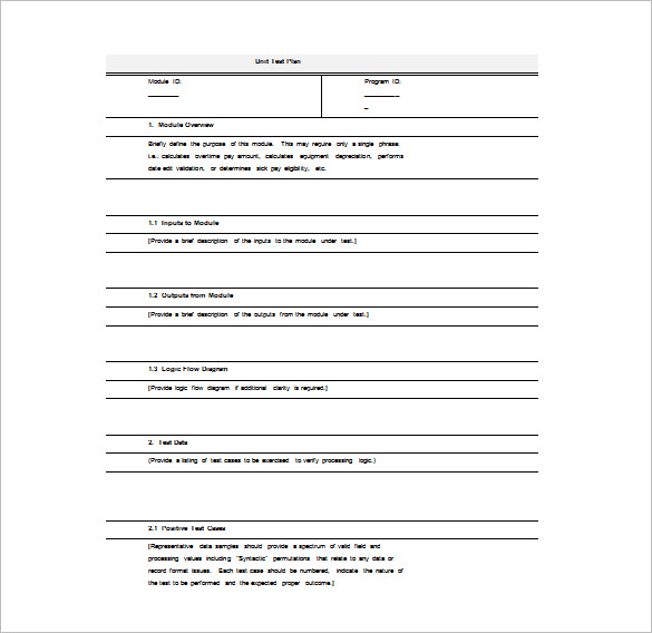 15+ Test Plan Templates - PDF, DOC