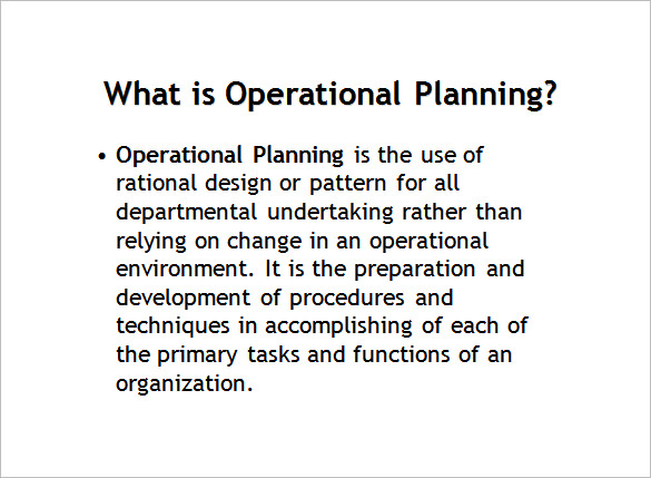 37+ Operational Plan Templates - Word, PDF, Google Docs