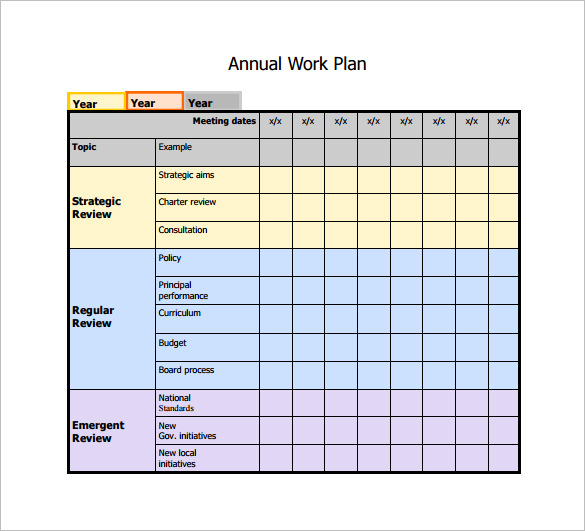 Work Plan Template - 12+ Free Word, PDF Documents Download