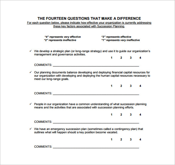 7 Succession Plan Templates DOC PDF