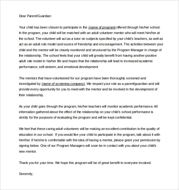 14+ Parent Letter Template in Word | Google Docs | PDF