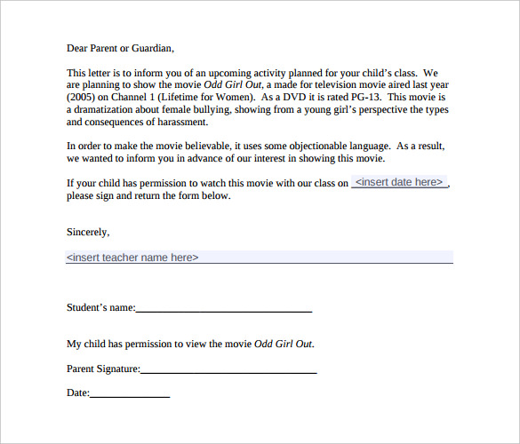 14+ Parent Letter Template in Word | Google Docs | PDF