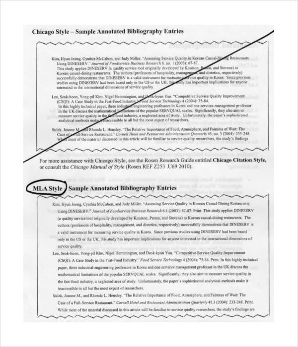 Annotated Bibliography Generator Template 16 Examples In PDF Word