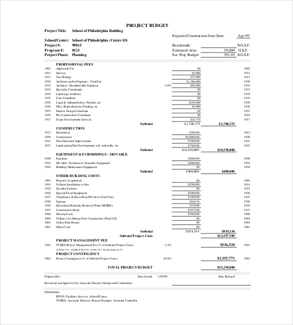 17+ Project Budget Templates - Docs, PDF, Excel