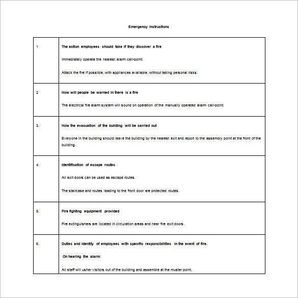 9 Evacuation Plan Templates Word Google Docs Apple Pages