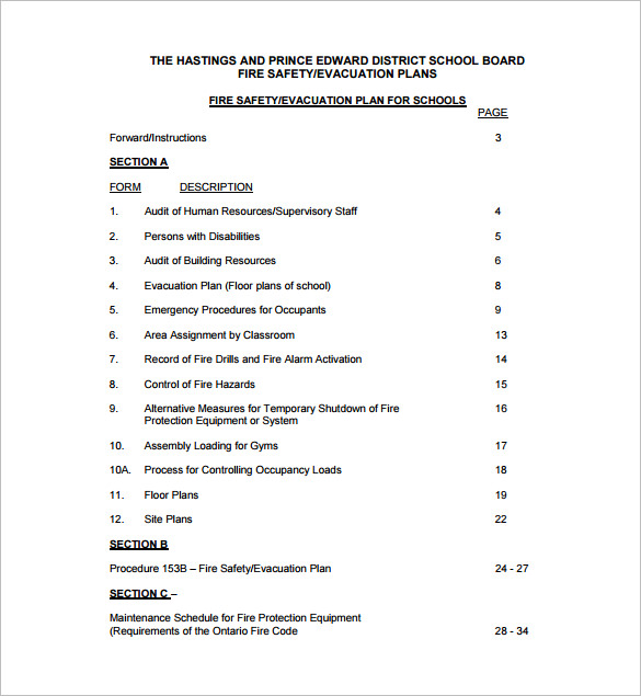 9+ Evacuation Plan Templates - Word, Google Docs, Apple Pages