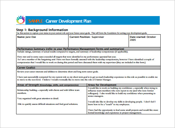 12 Career Development Plan Templates Free Word PDF Format Download