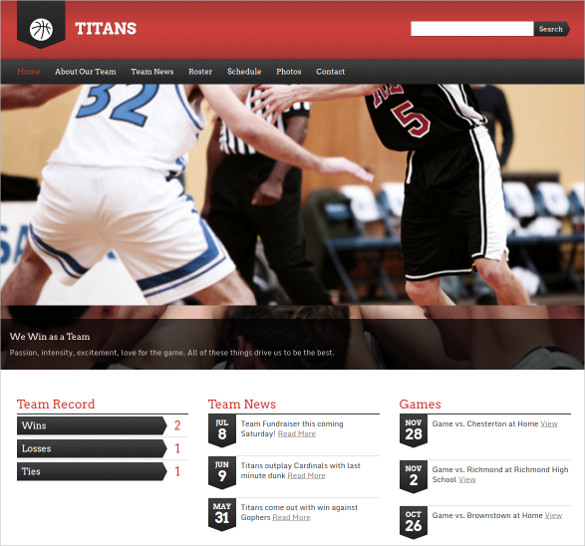 28+ Sports Website Themes & Templates | Free & Premium Templates
