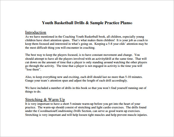 Basketball Practice Plan Template - 3 Free Word, Pdf, Excel Documents ...