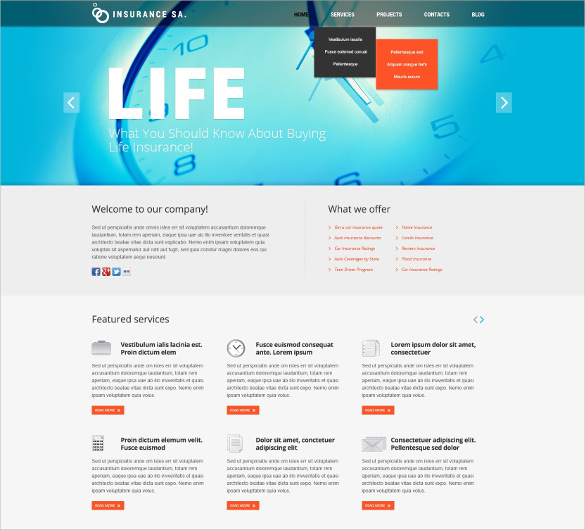 26+ Insurance Website Themes & Templates