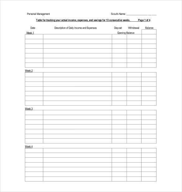 9 Budget Tracker Templates Free Sample Example Format Download 