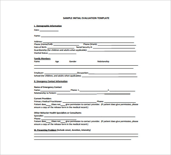 8 Treatment Plan Templates Free Premium Templates