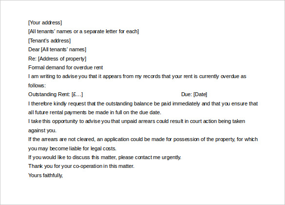 8+ Demand Letter Templates - Free Word, Google Docs, Apple Pages, PDF ...